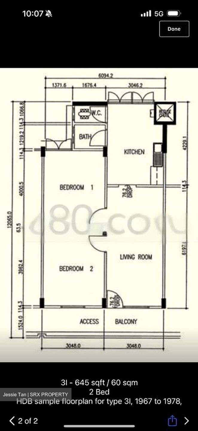 Chai Chee Road (Bedok), HDB 3 Rooms - For Sale #103559321