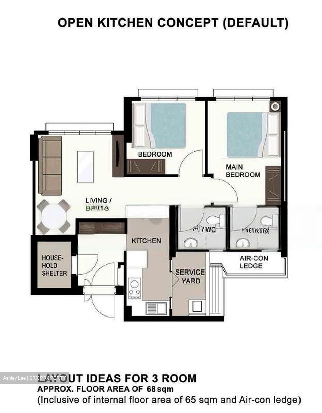 Macpherson Spring (Geylang), HDB 3 Rooms - For Sale #103677251