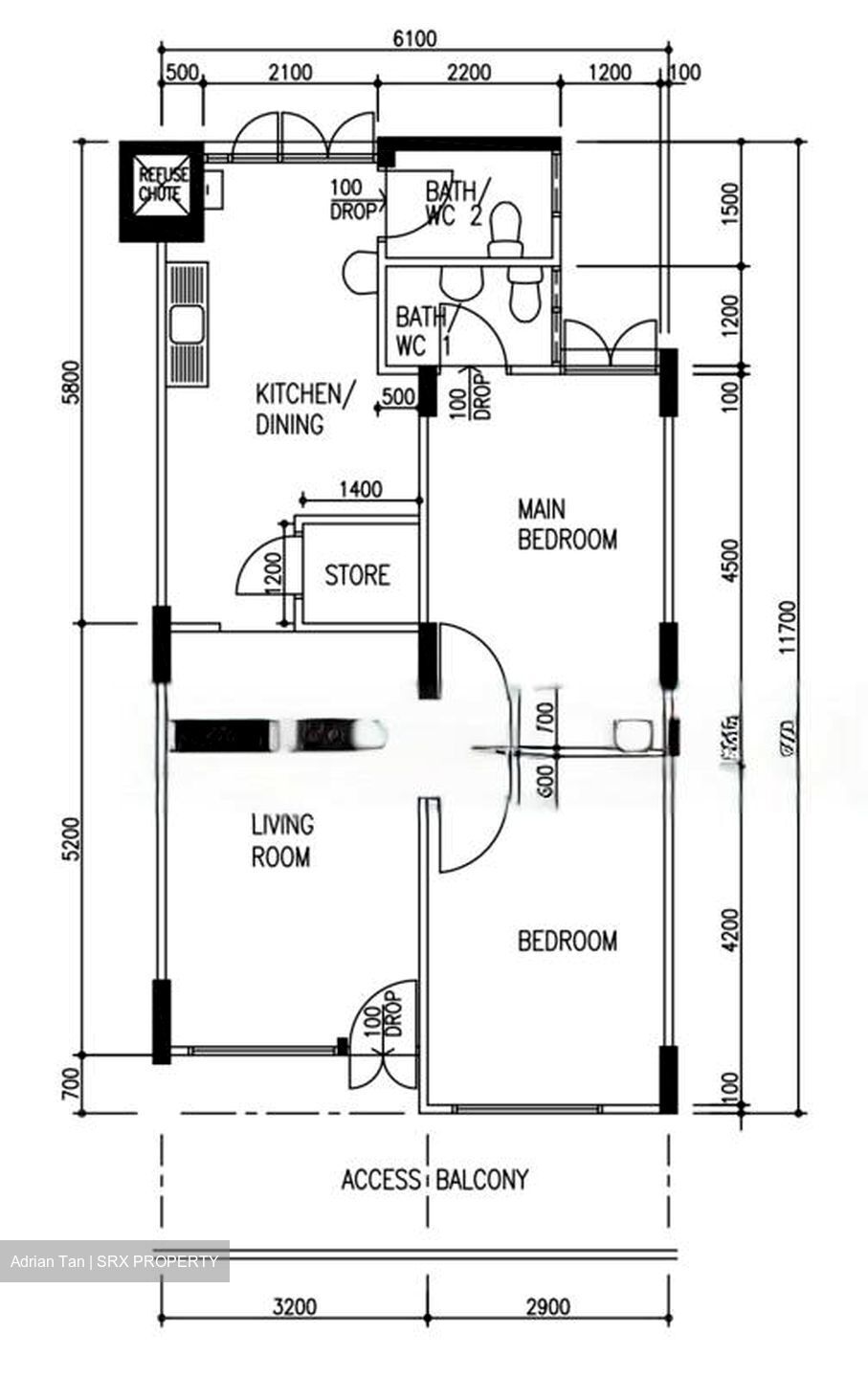Serangoon Central (Serangoon), HDB 3 Rooms - For Sale #103751991