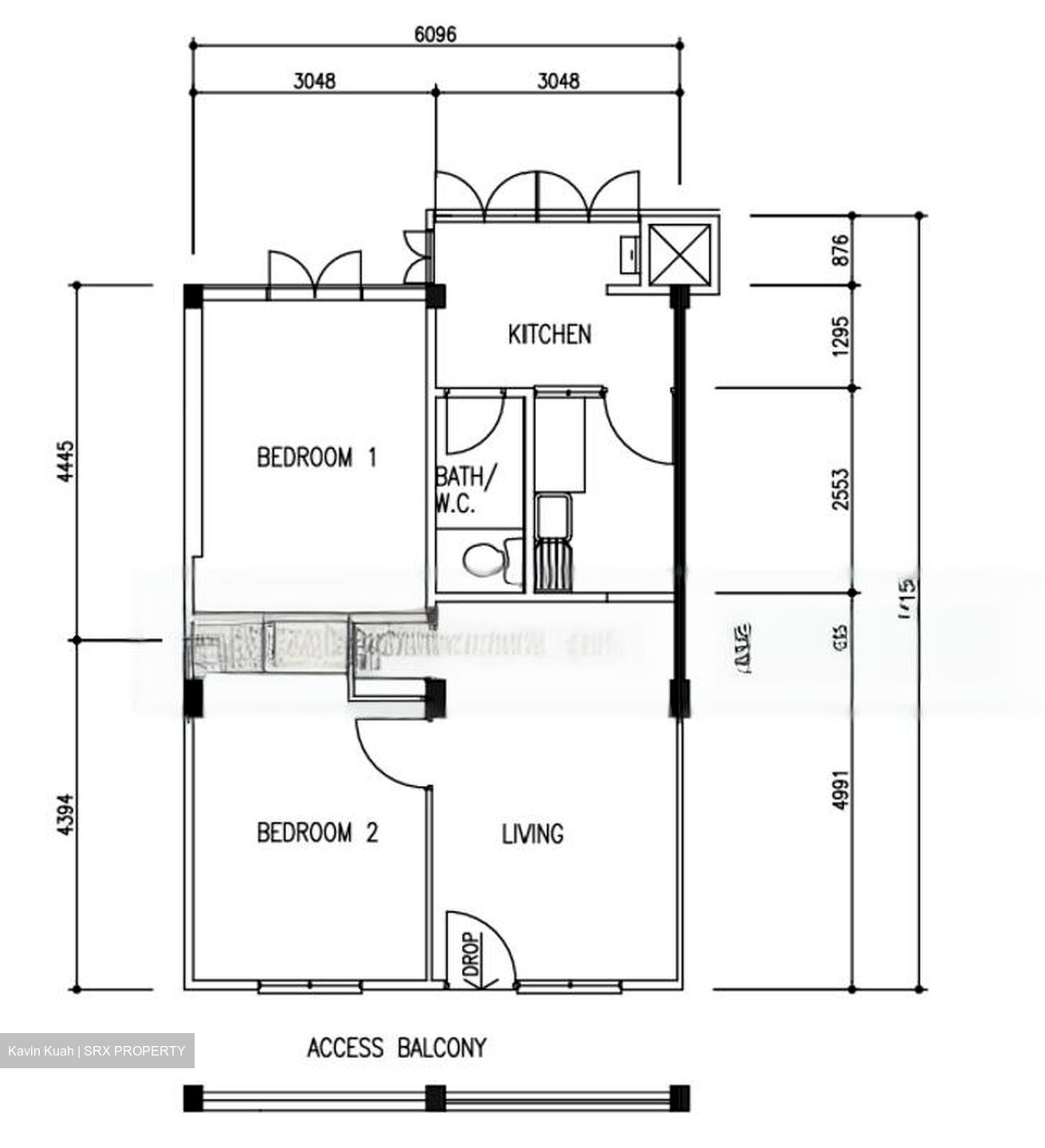 Taman Ho Swee (Bukit Merah), HDB 3 Rooms - For Sale #104227051