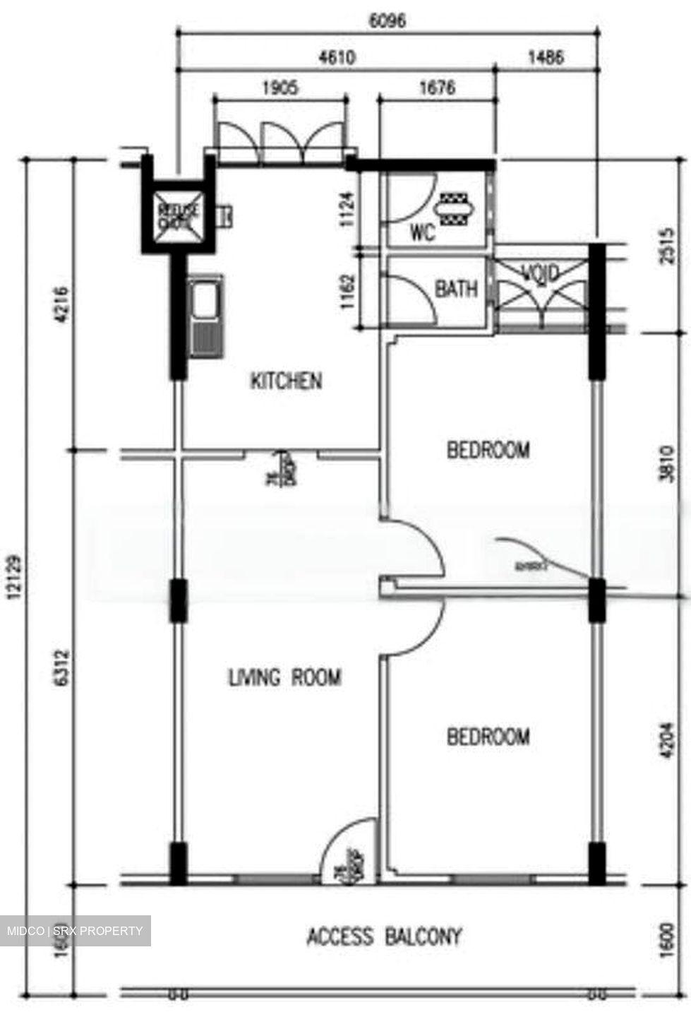 Tanjong Pagar Plaza (Bukit Merah), HDB 3 Rooms - For Rent #104733581