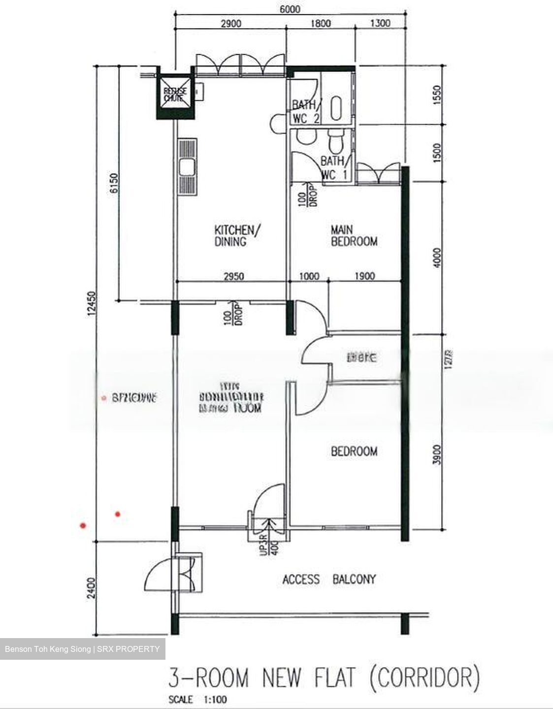 Hougang Avenue 5 (Hougang), HDB 3 Rooms - For Sale #105835331
