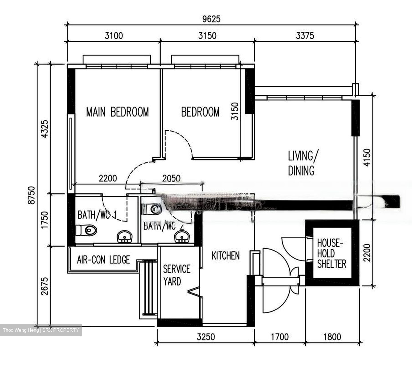 Marsiling Greenview (Woodlands), HDB 3 Rooms - For Sale #106044761