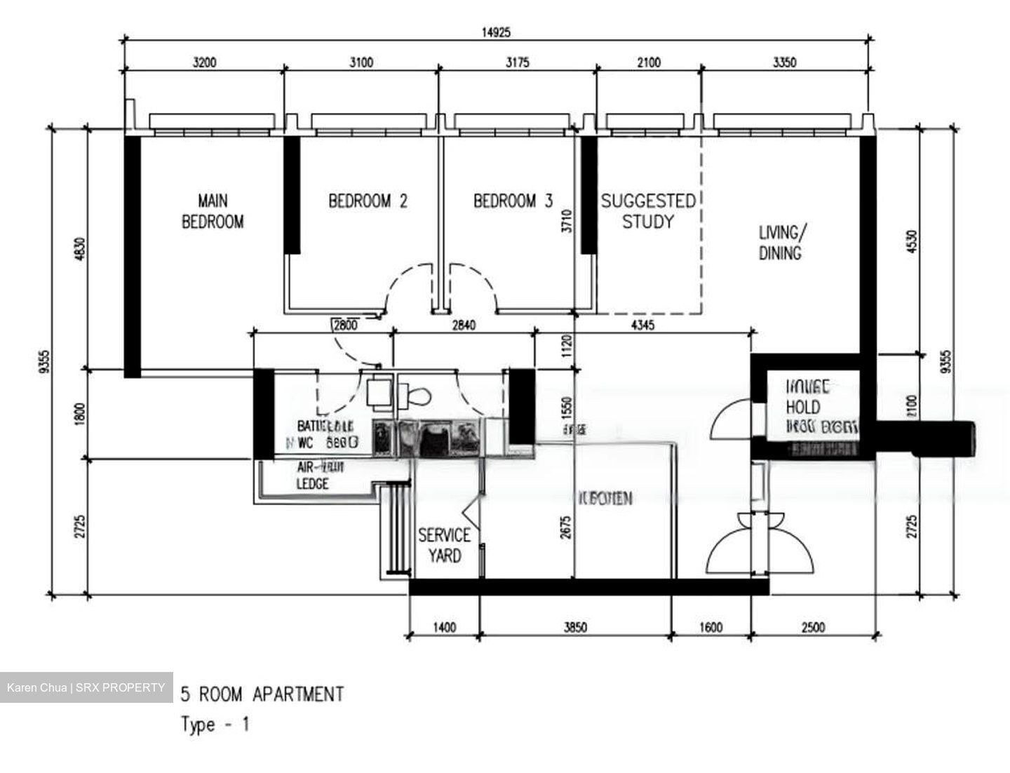 Clementi Crest (Clementi), HDB 5 Rooms - For Sale #106504041