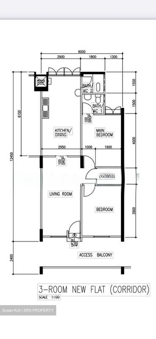 Cheng San Court (Ang Mo Kio), HDB 3 Rooms - For Sale #107056791