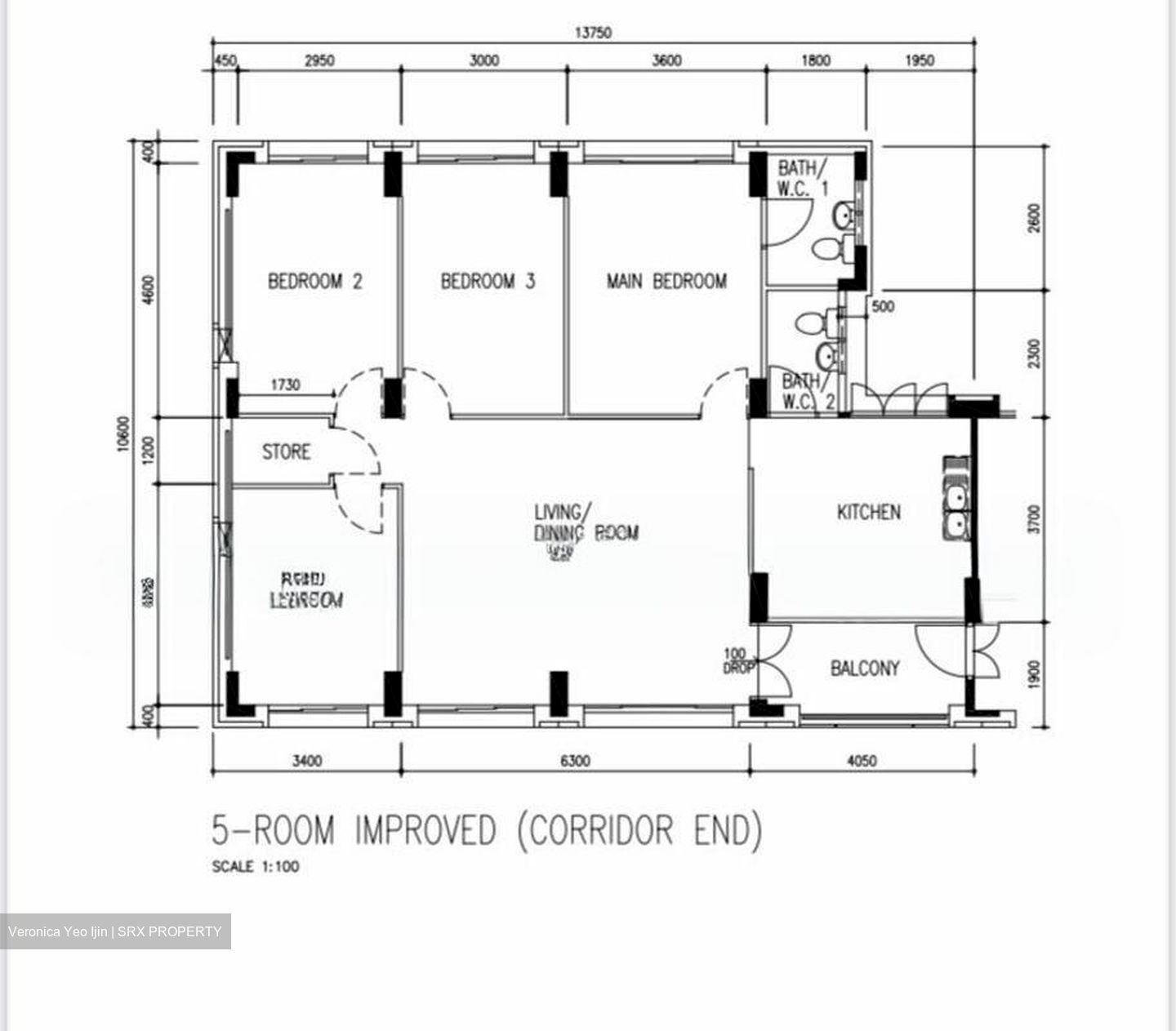 Serangoon North Avenue 4 (Serangoon), HDB 5 Rooms - For Rent #107082791