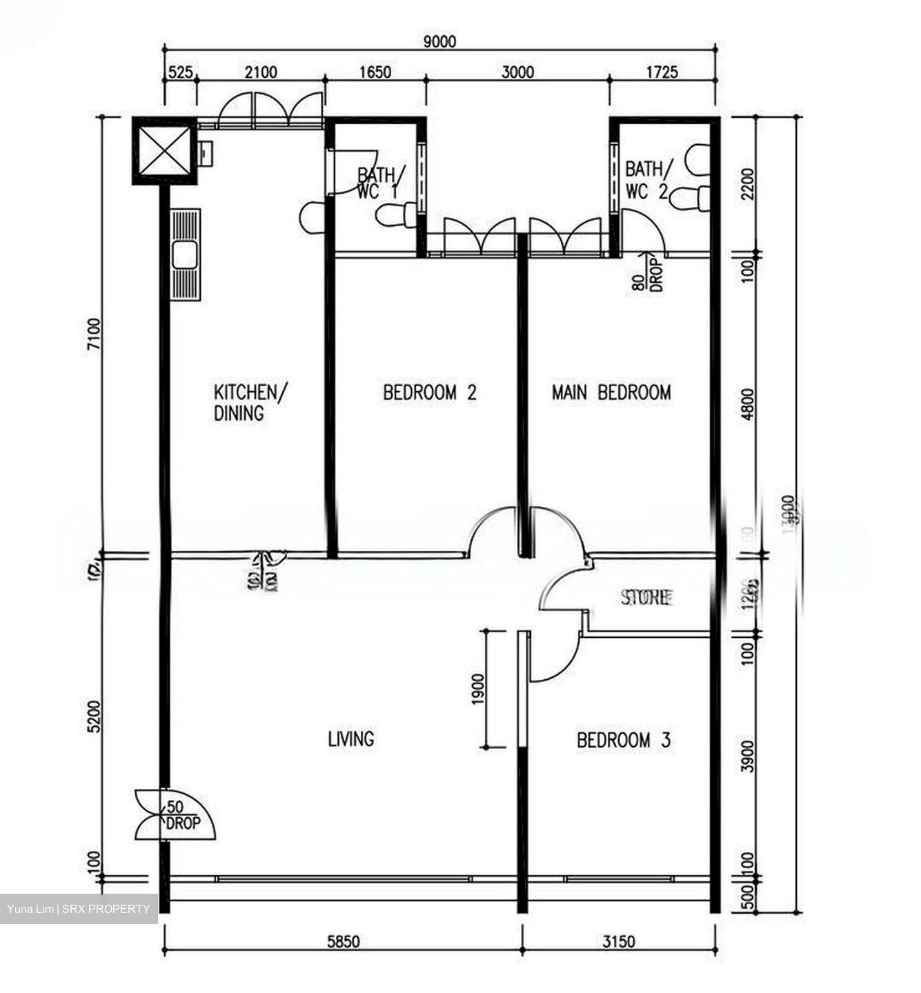 Hougang Avenue 8 (Hougang), HDB 4 Rooms - For Sale #107550621