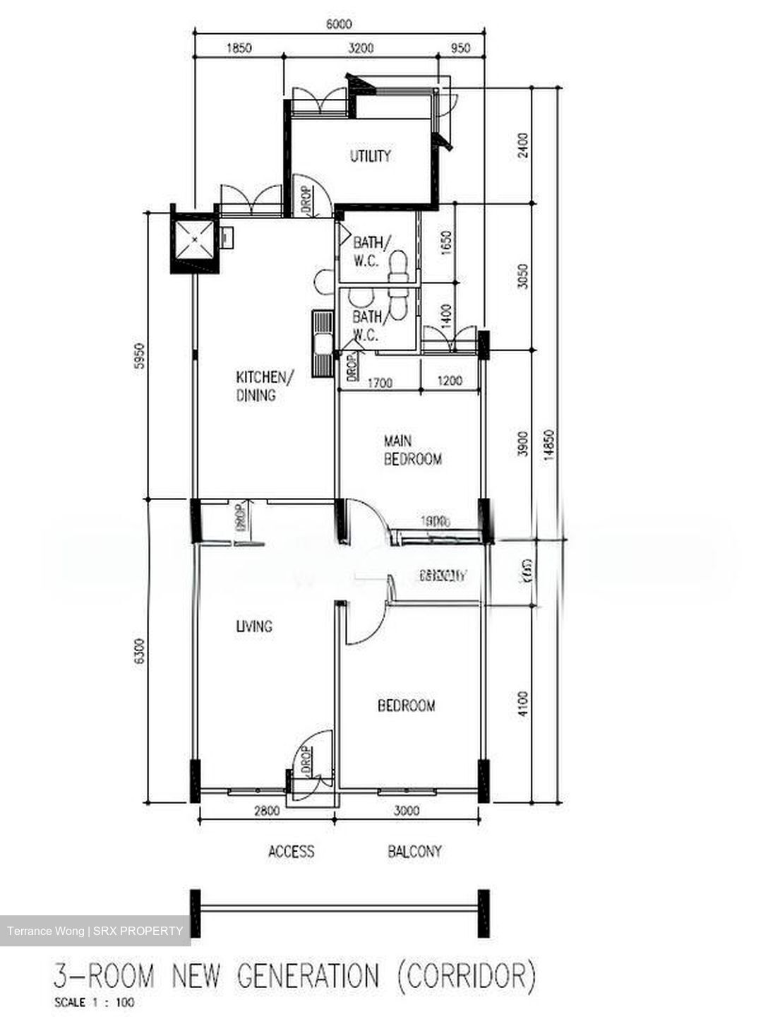Teck Ghee Heartlands (Ang Mo Kio), HDB 3 Rooms - For Sale #107584411