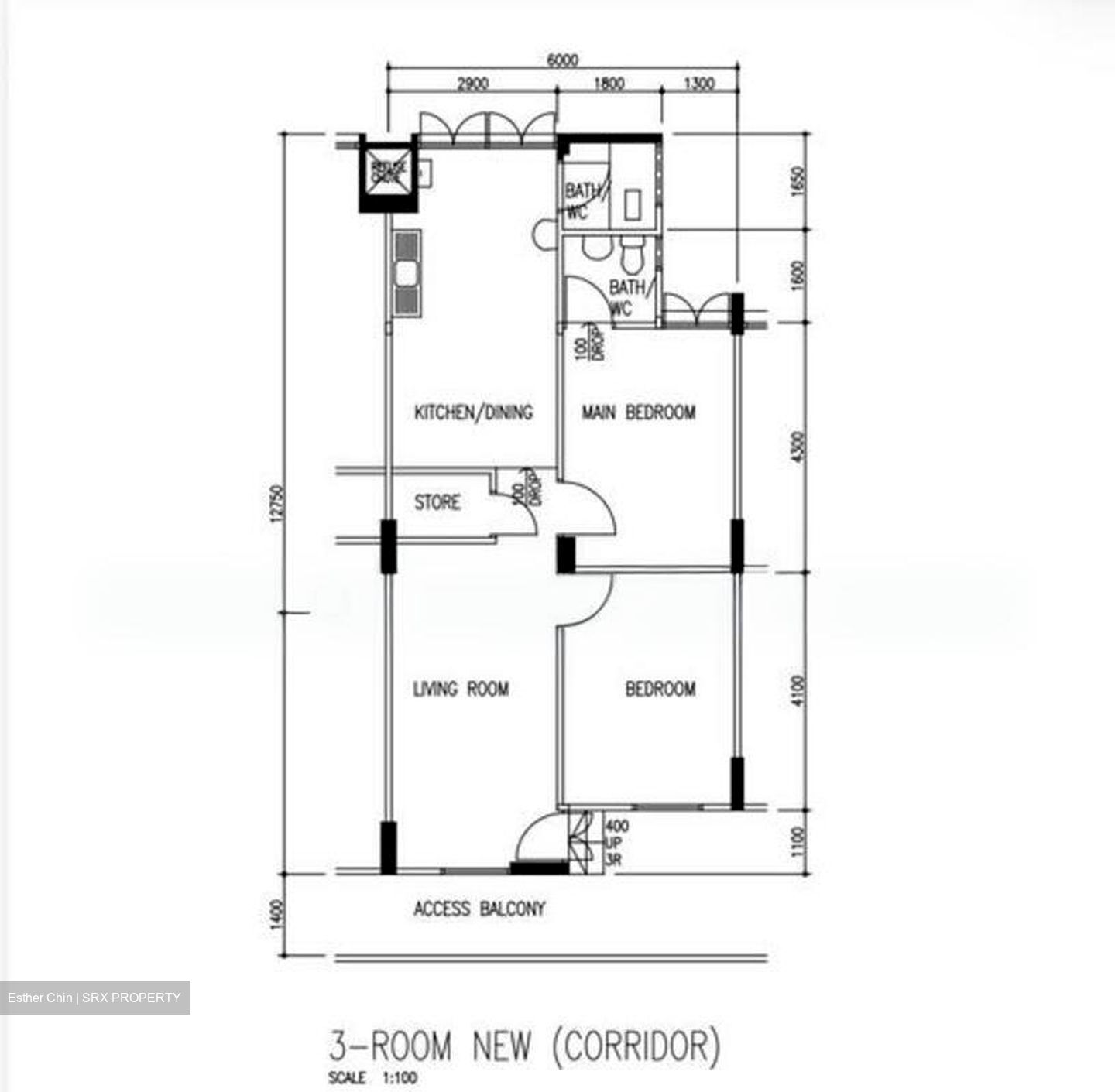Serangoon Avenue 4 (Serangoon), HDB 3 Rooms - For Sale #107623181
