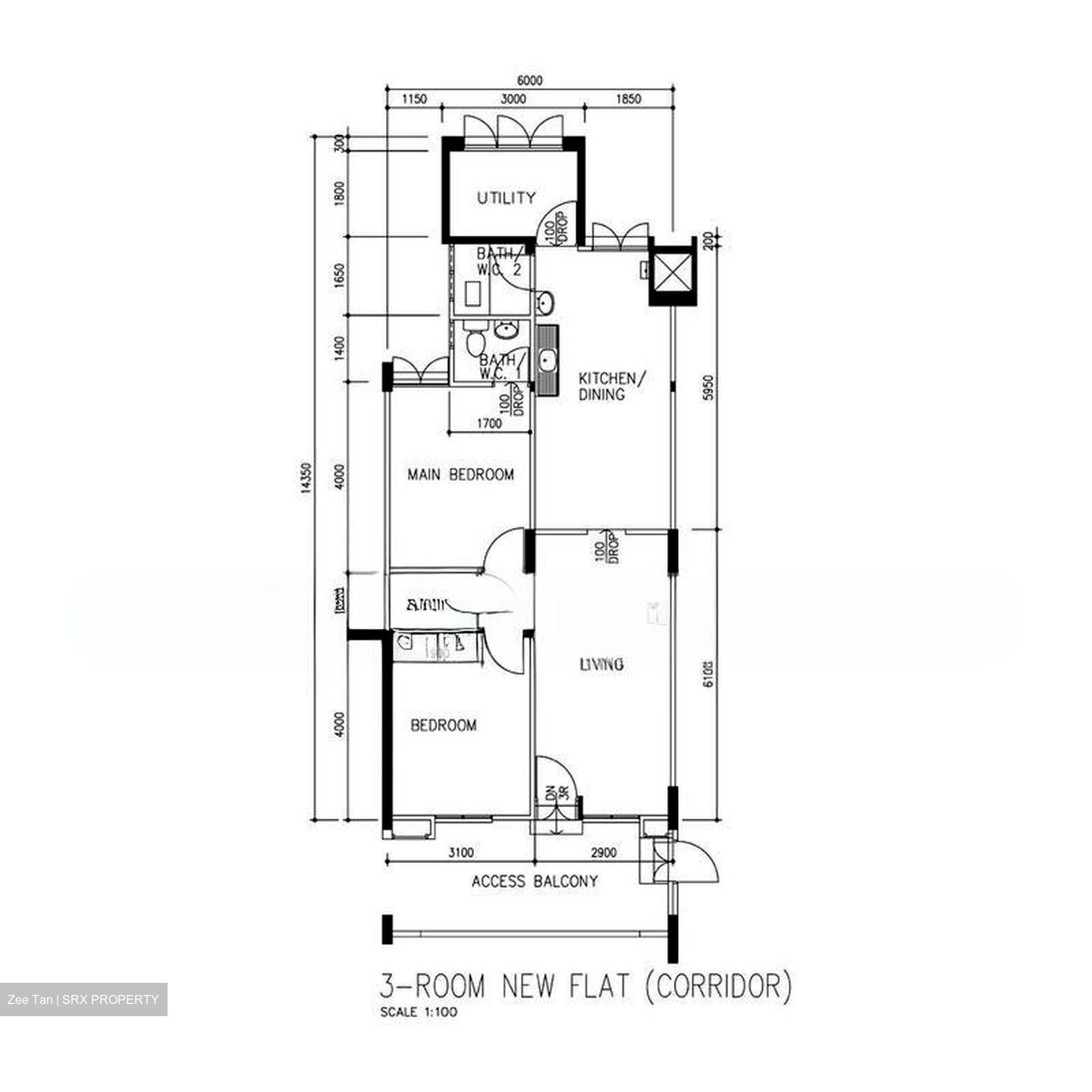 Teck Ghee Evergreen (Ang Mo Kio), HDB 3 Rooms - For Sale #108945501