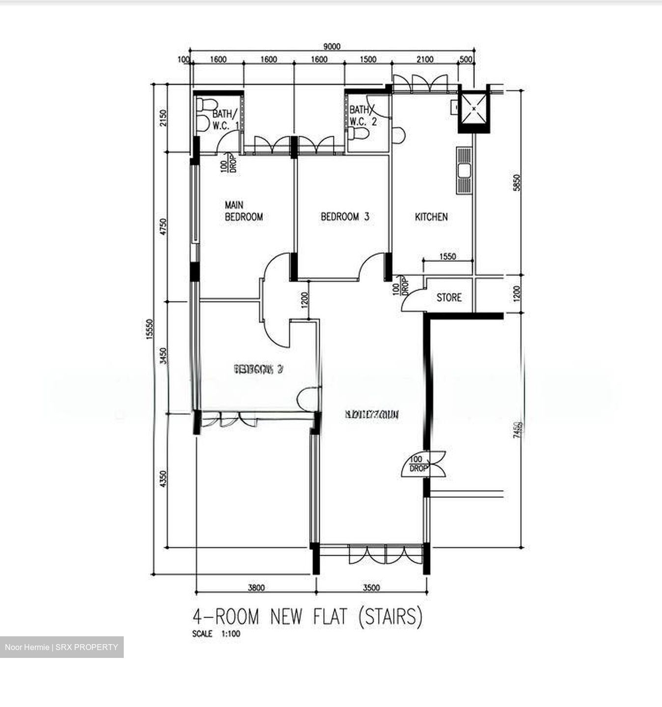 Tampines Street 12 (Tampines), HDB 4 Rooms - For Sale #109461811