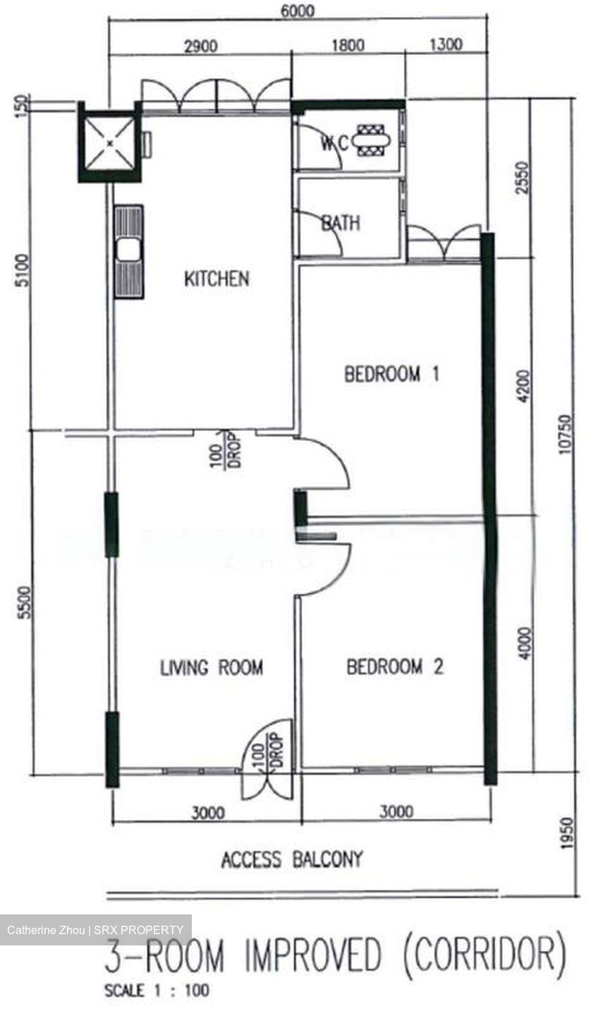 Haig Road (Geylang), HDB 3 Rooms - For Rent #99528341