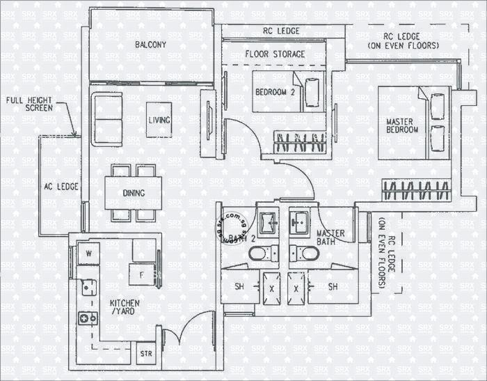 Floor Plans for H2o Residences Condo | SRX Property