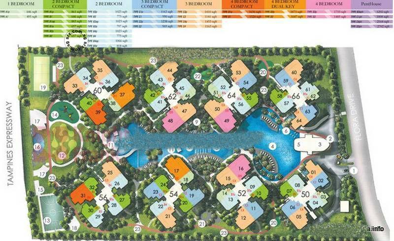 Parc Olympia Condo Details - Flora Drive in Changi Airport / Changi ...