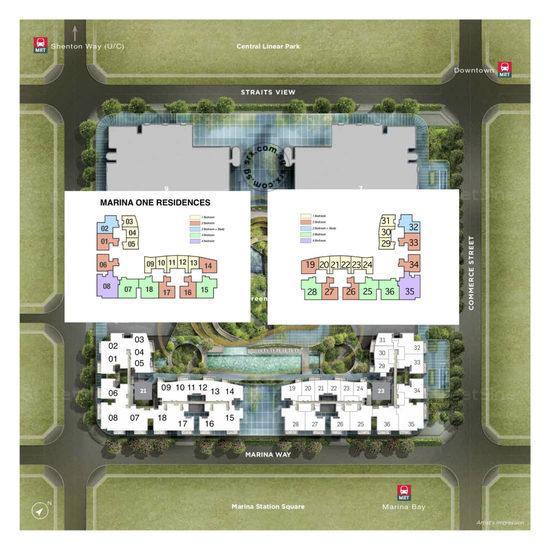 Marina One Residences Drone and Condo Details - Marina Way in Boat Quay ...