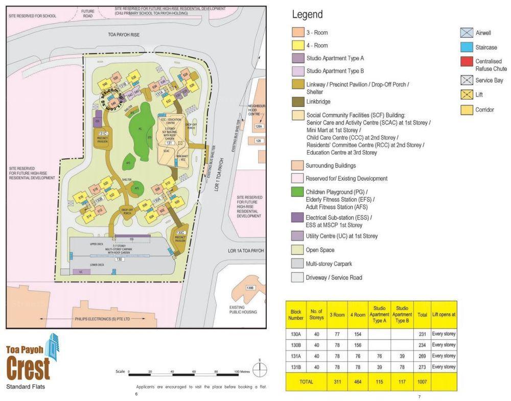Floor Plans for Toa Payoh Crest HDB Details | SRX