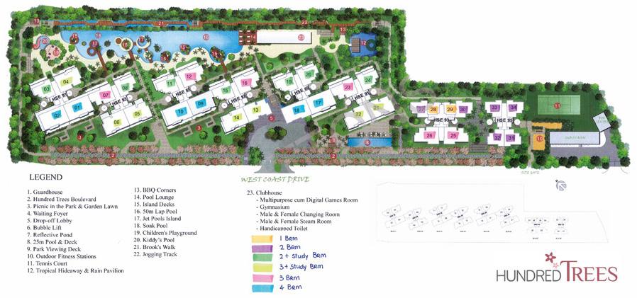 Hundred Trees Condo Details - West Coast Drive in Buona Vista / West ...