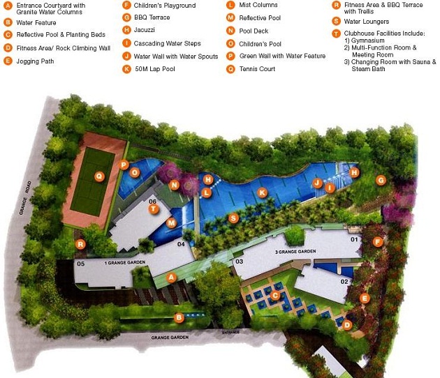 Floor Plans for Grange Residences Condo | SRX