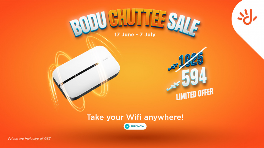 SunOnline: Dhiraagu ge 'bodu chuttee sale' Mifi device ah haassa