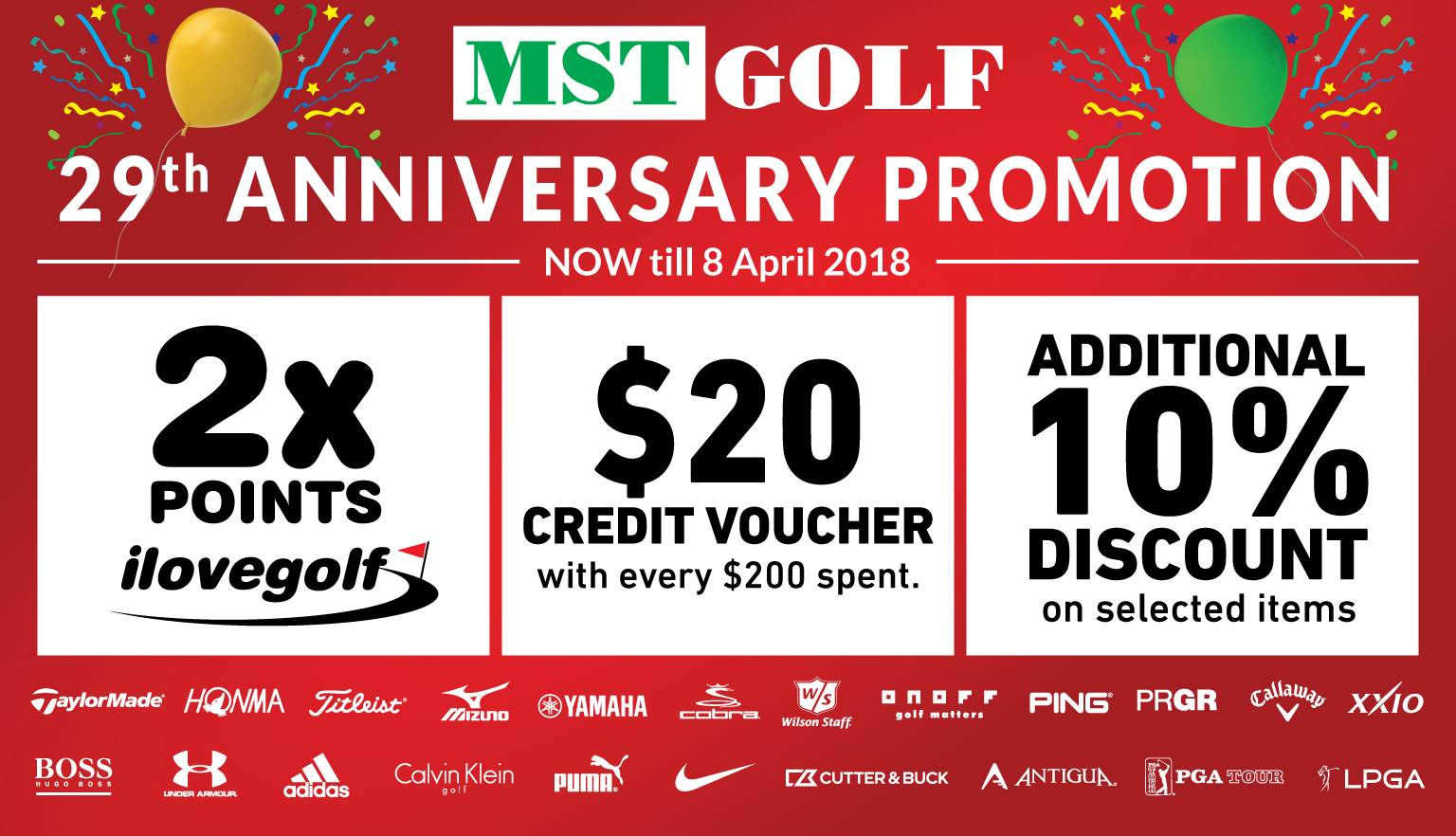 MST GOLF Anniversary Promotion - Suntec City