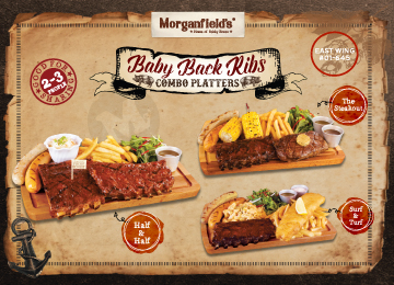 Morganfield's New Menu featuring Baby Back Ribs Combo Platters - Suntec ...