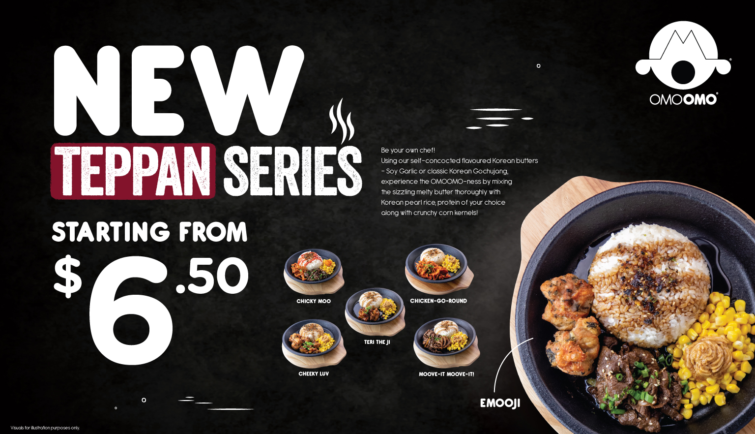 OMOOMO Food Concepts New Teppan Menu - Suntec City