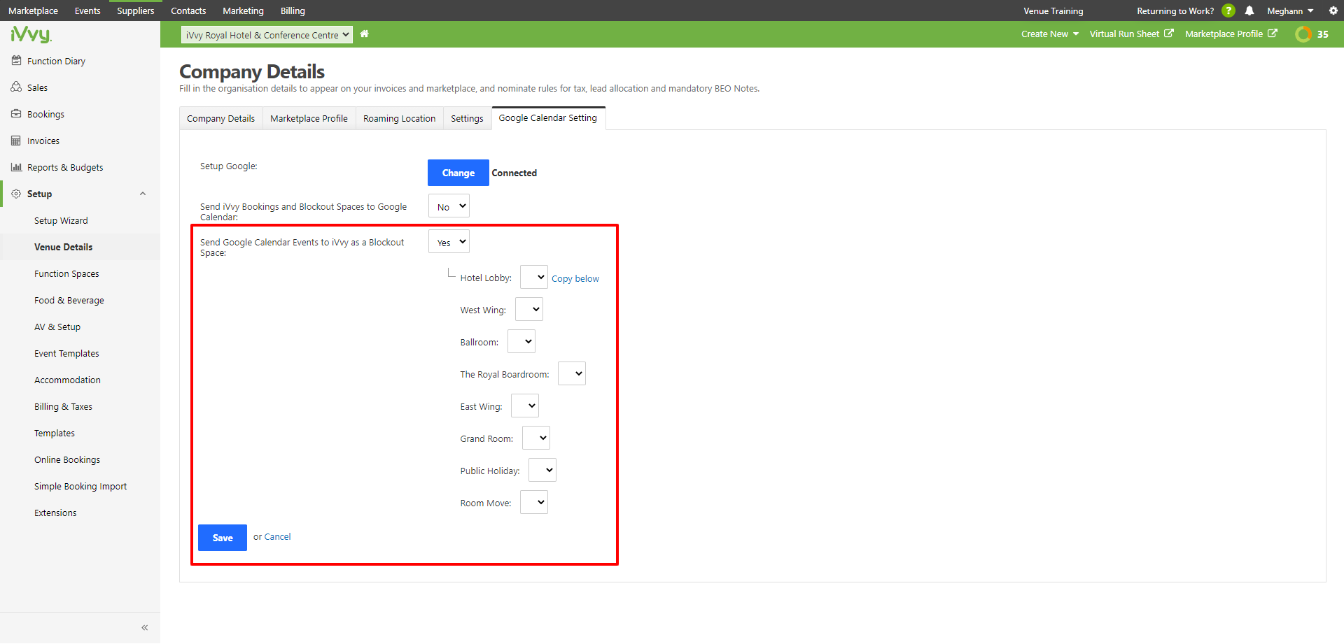 Google Calendar Integration
