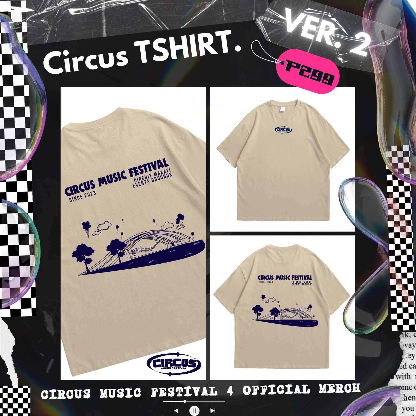 Event Shirt (BEIGE) Free Size