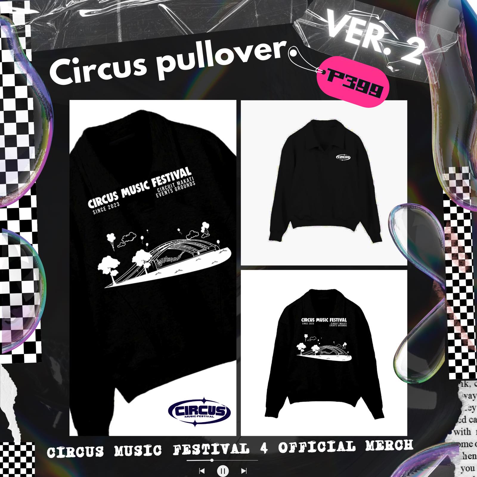 Event Pullover (BLACK) Free Size