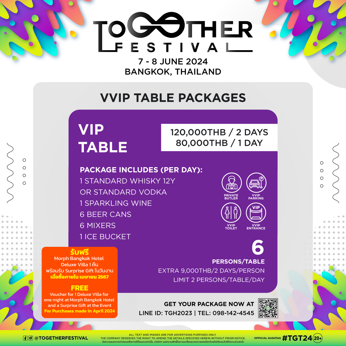 Together Festival 2024 - VVIP Table Packages - Ticketmelon
