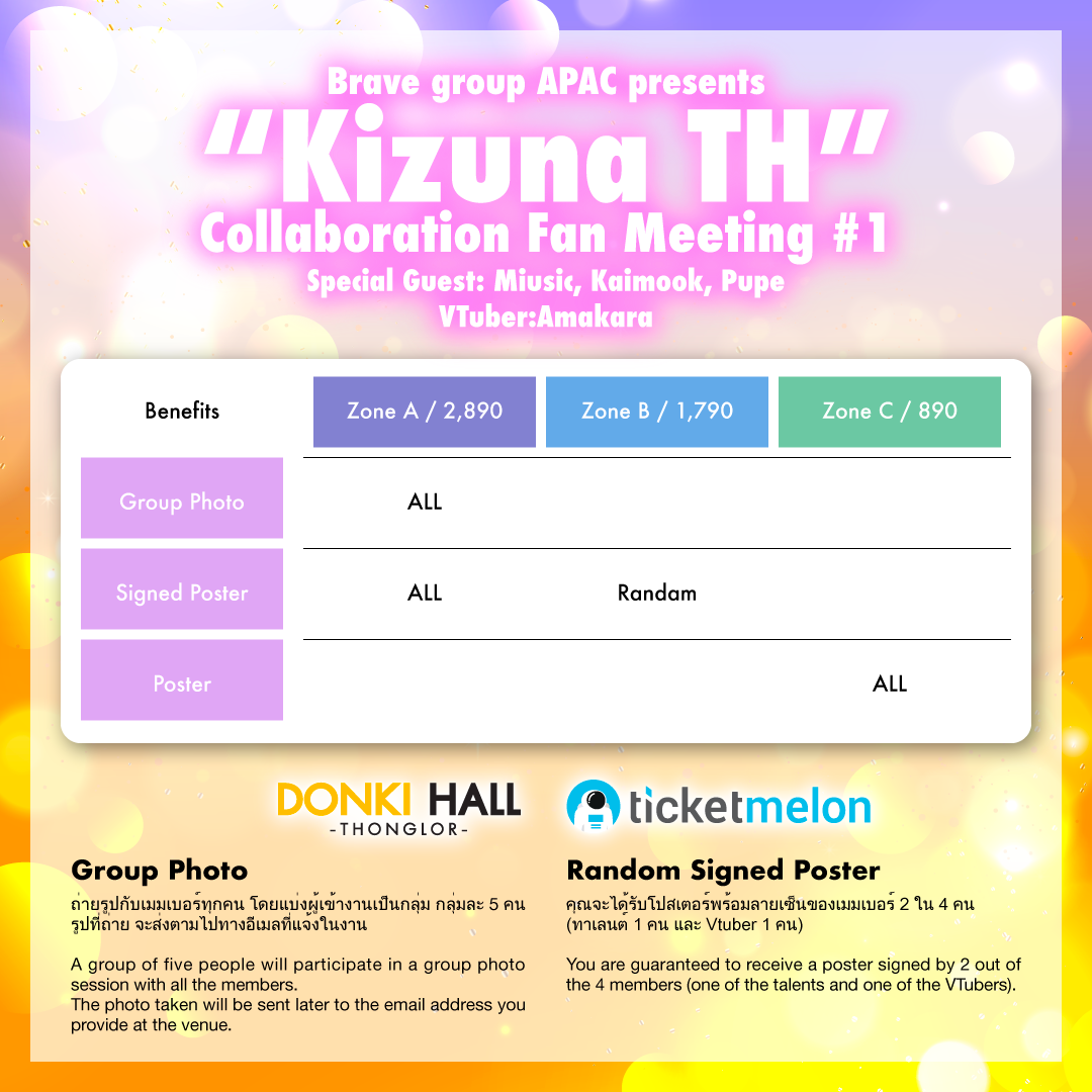 Brave group APAC presents “Kizuna TH” Collaboration Fan Meeting #1 ...