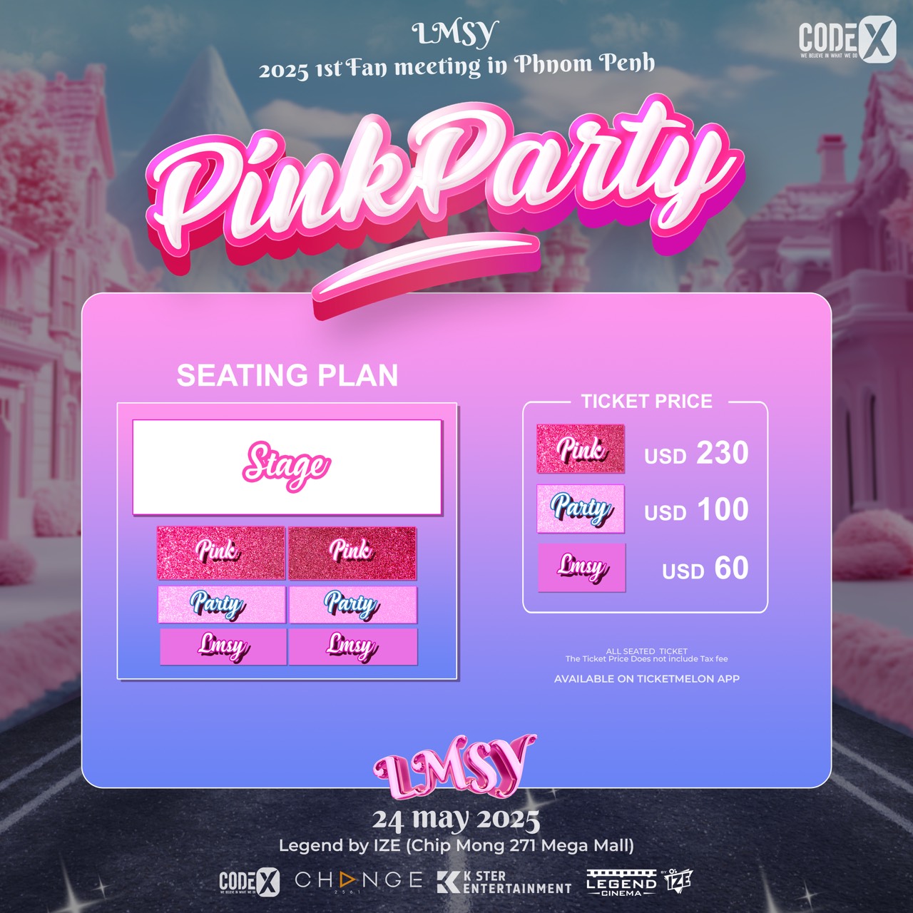 LMSY 'Pink Party' 1st Fan Meeting in Phnom Penh - Ticketmelon