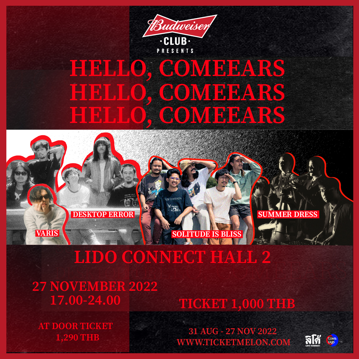 Budweiser Club Present "hello, comeears" - Ticketmelon