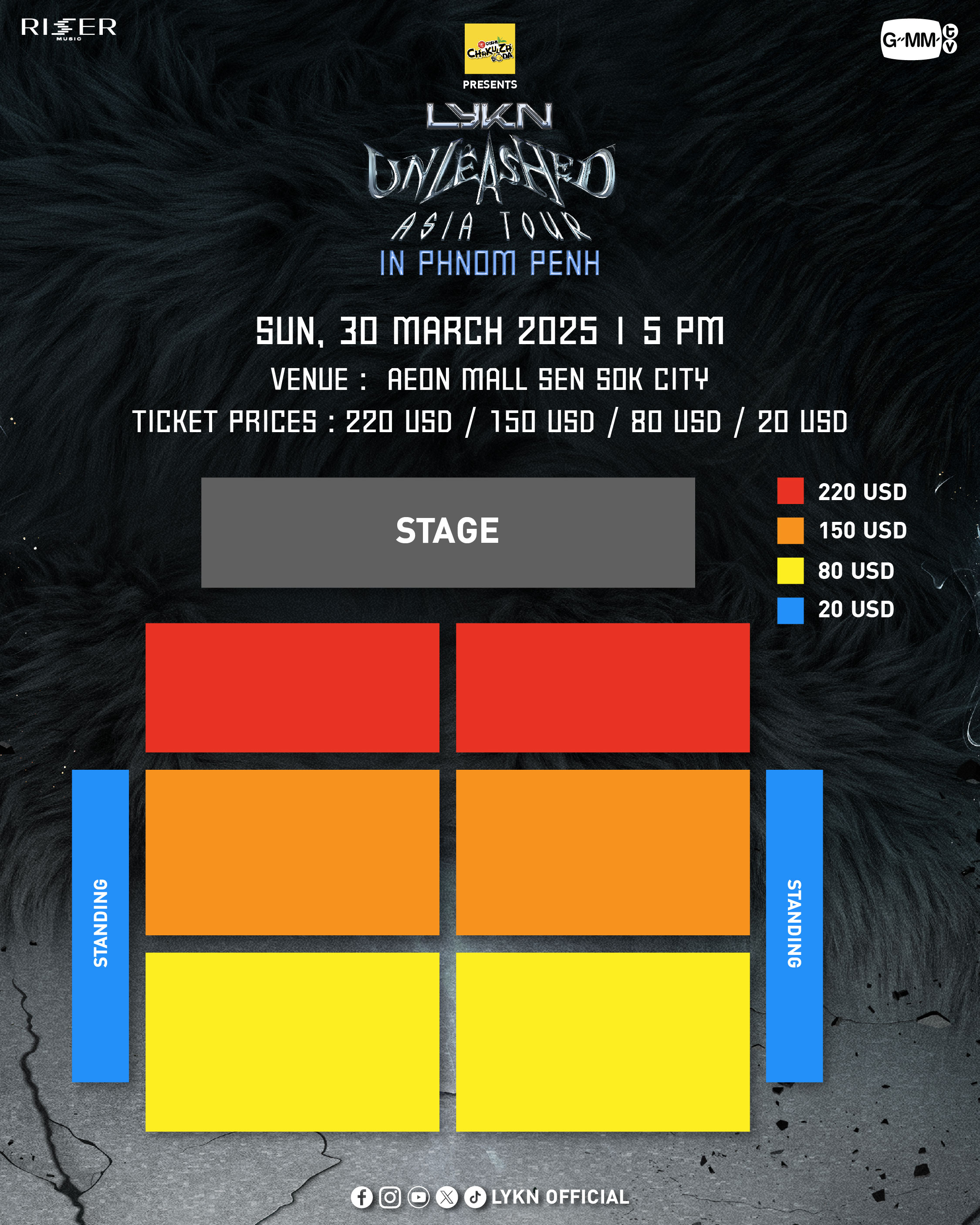 OISHI CHAKULZA SODA PRESENTS LYKN UNLEASHED ASIA TOUR IN PHNOM PENH - Ticketmelon