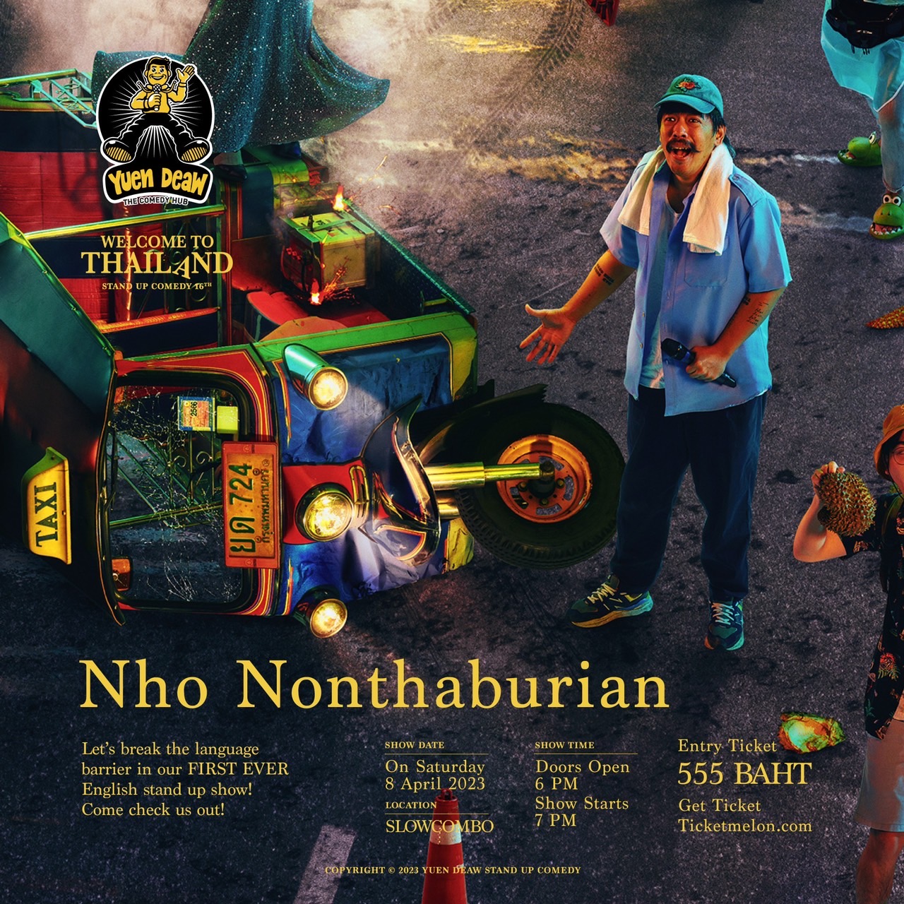 He had been through struggles, but take it as comedic stories.