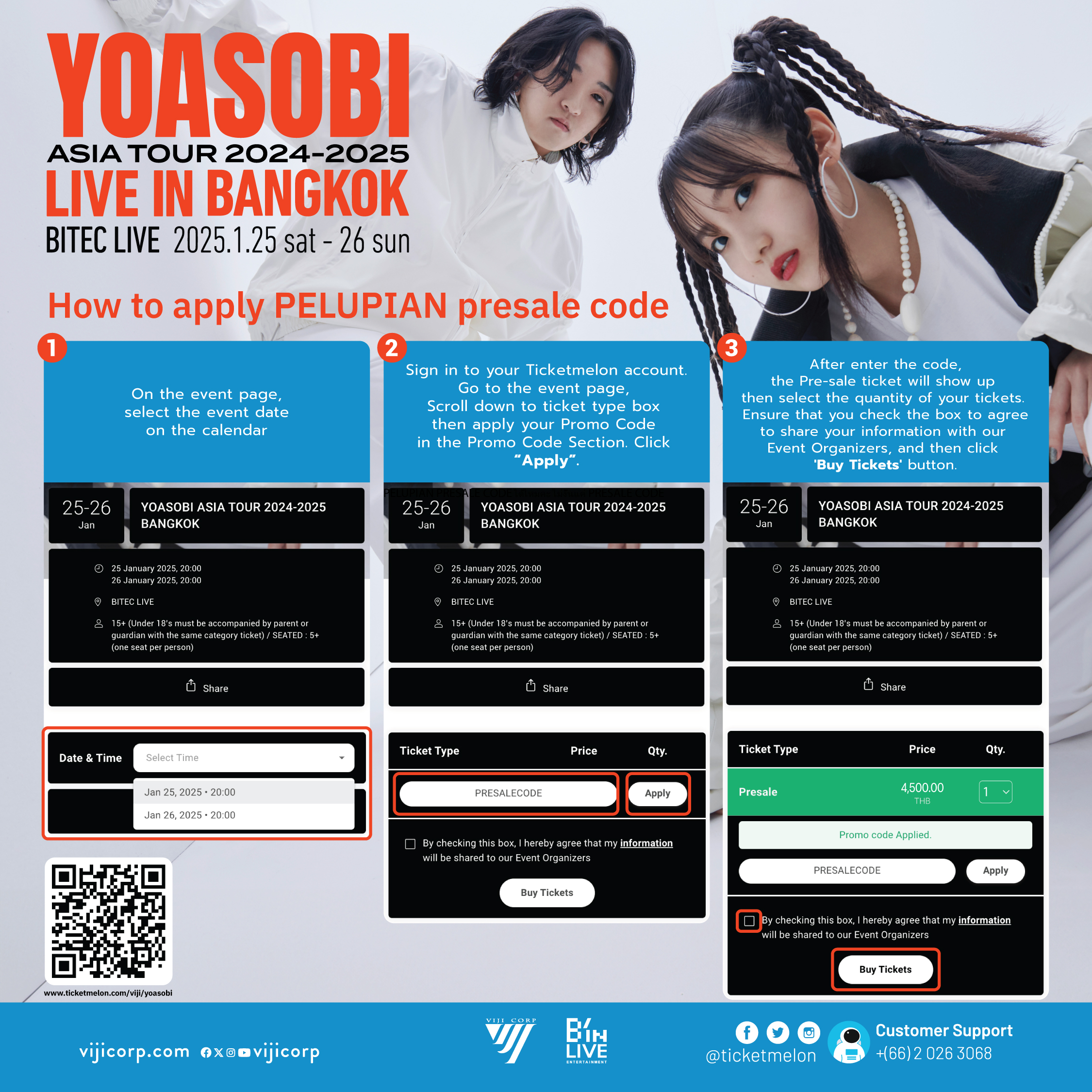 YOASOBI ASIA TOUR 2024-2025 BANGKOK - Ticketmelon