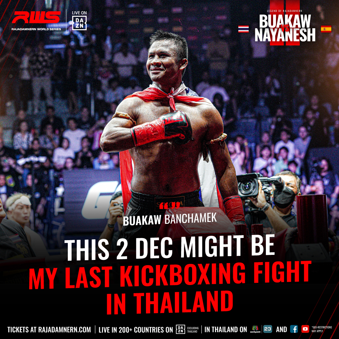 RWS: Legend of Rajadamnern Buakaw vs Nayanesh - Ticketmelon