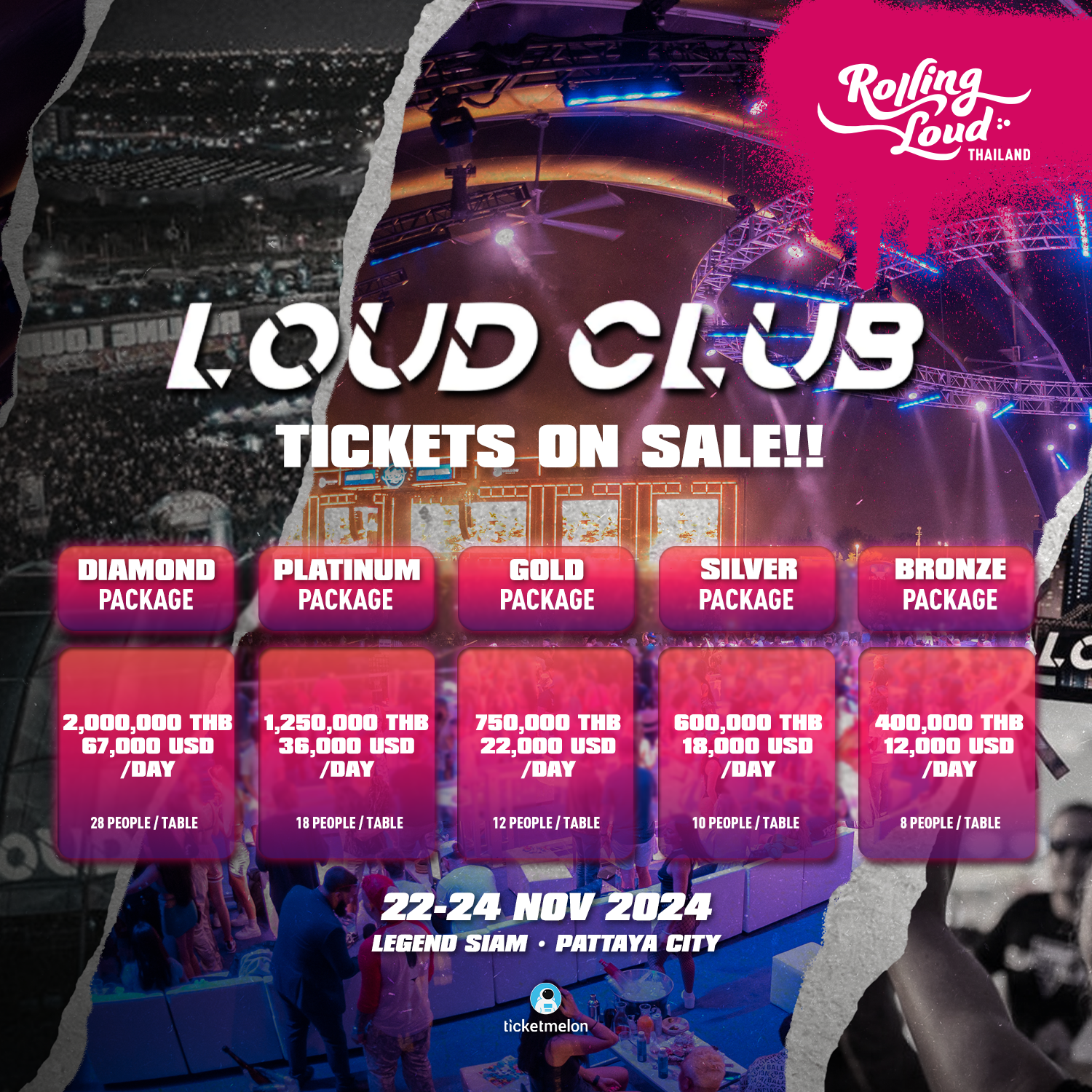 Loud Club: Rolling Loud Thailand 2024 - Ticketmelon