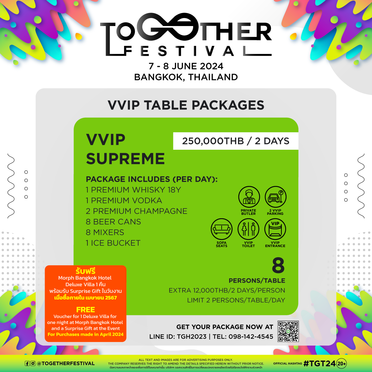Together Festival 2024 - VVIP Table Packages - Ticketmelon