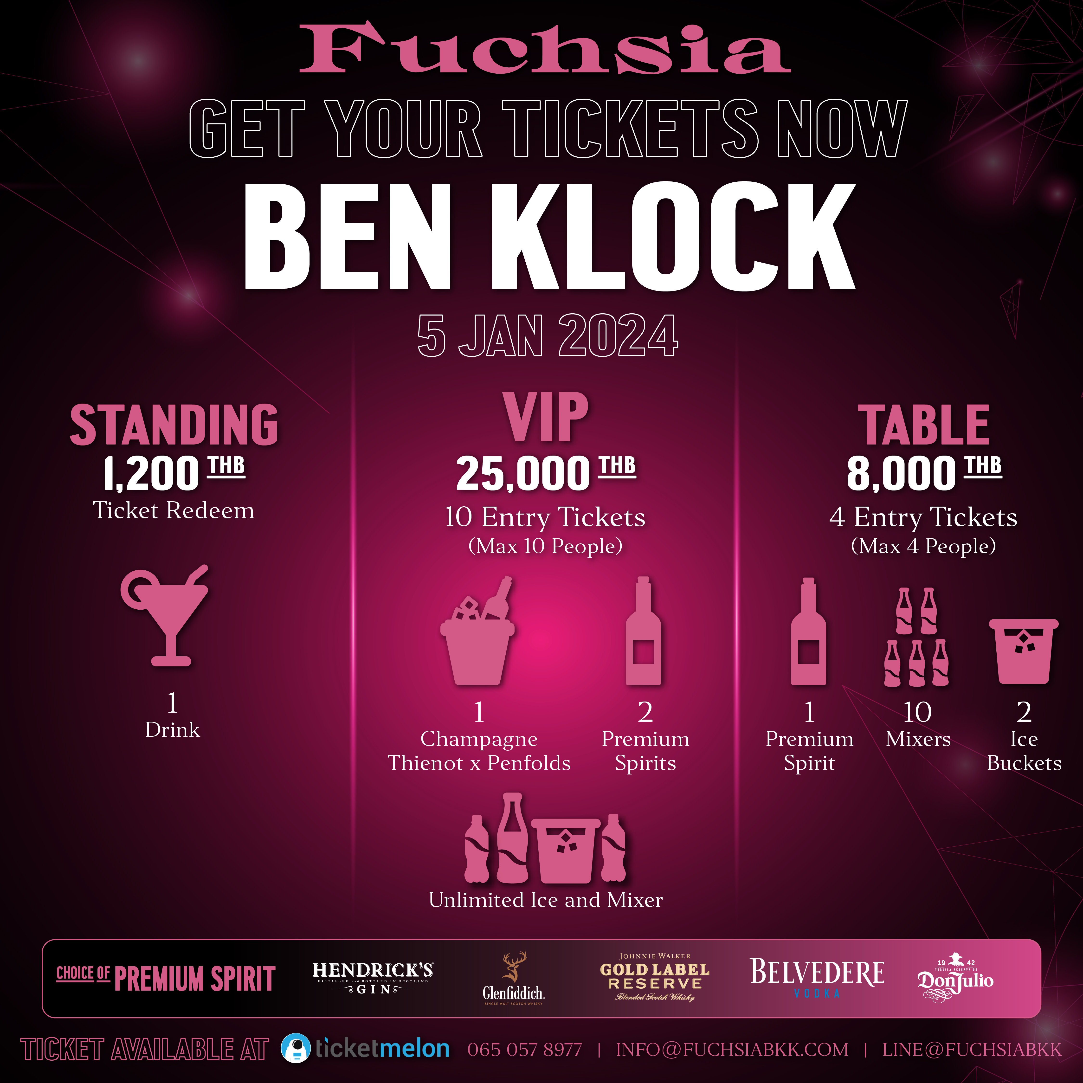 Fuchsia Presents Ben Klock - Ticketmelon