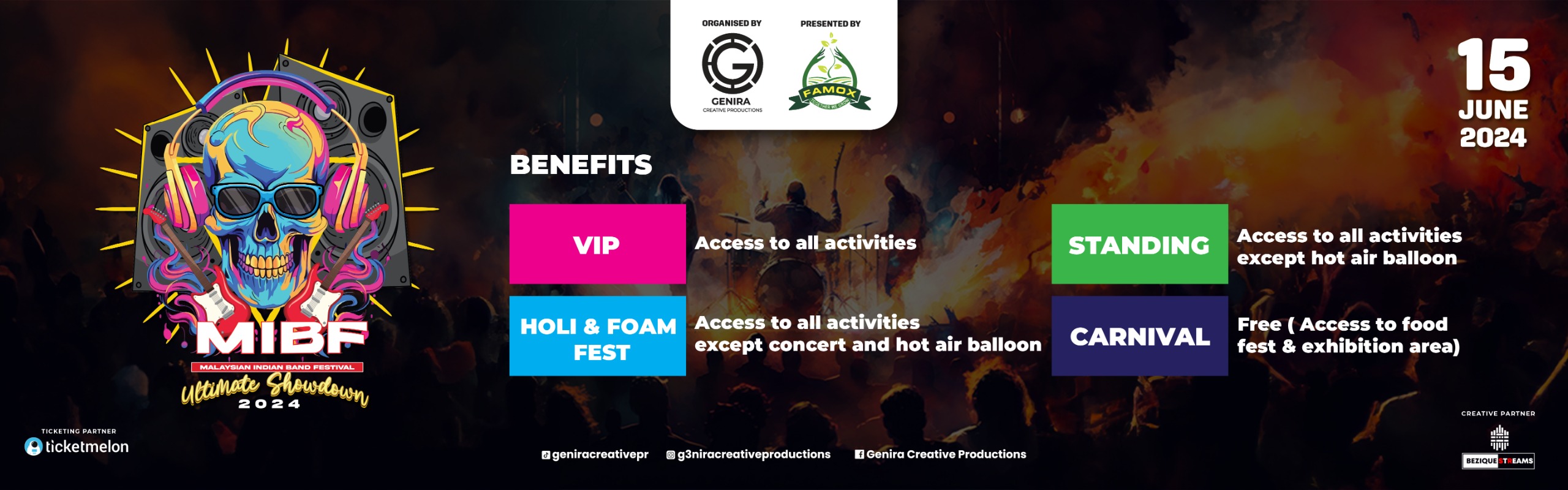 Malaysian Indian Band Festival 2024 (MIBF 2024) - Ticketmelon