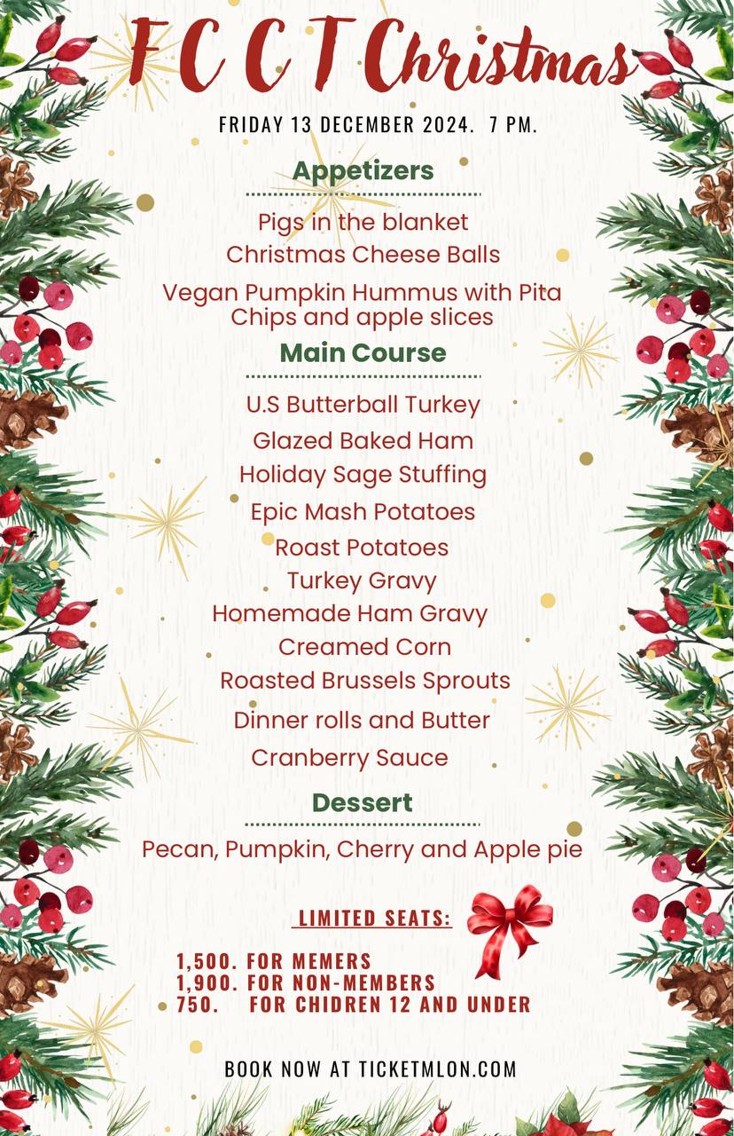 FCCT Christmas dinner - Ticketmelon