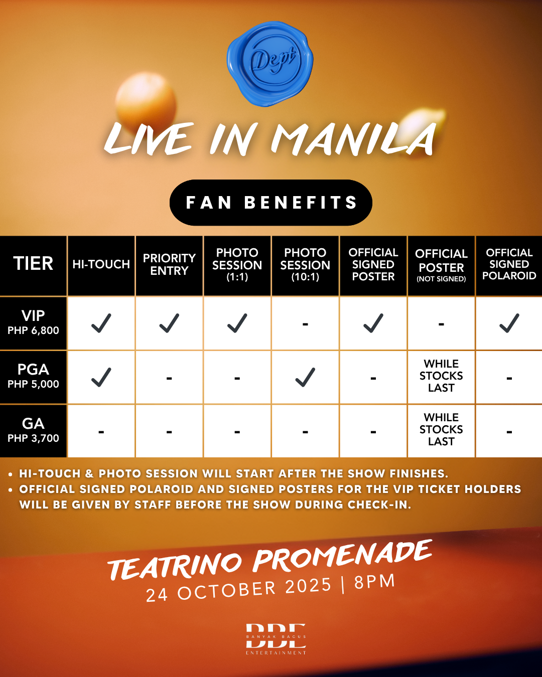 DEPT live in Manila - Ticketmelon