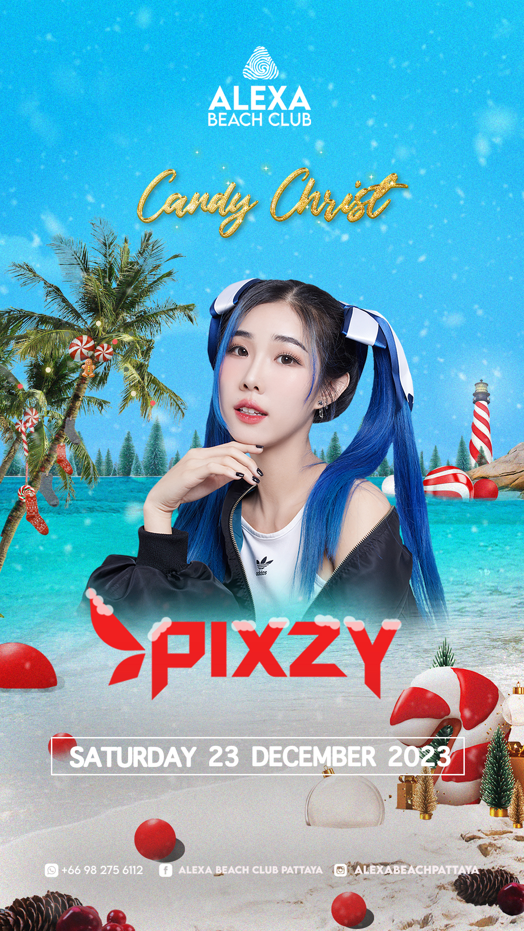 CANDY CHRIST | DECEMBER 23 at Alexa Beach Club Pattaya - Ticketmelon