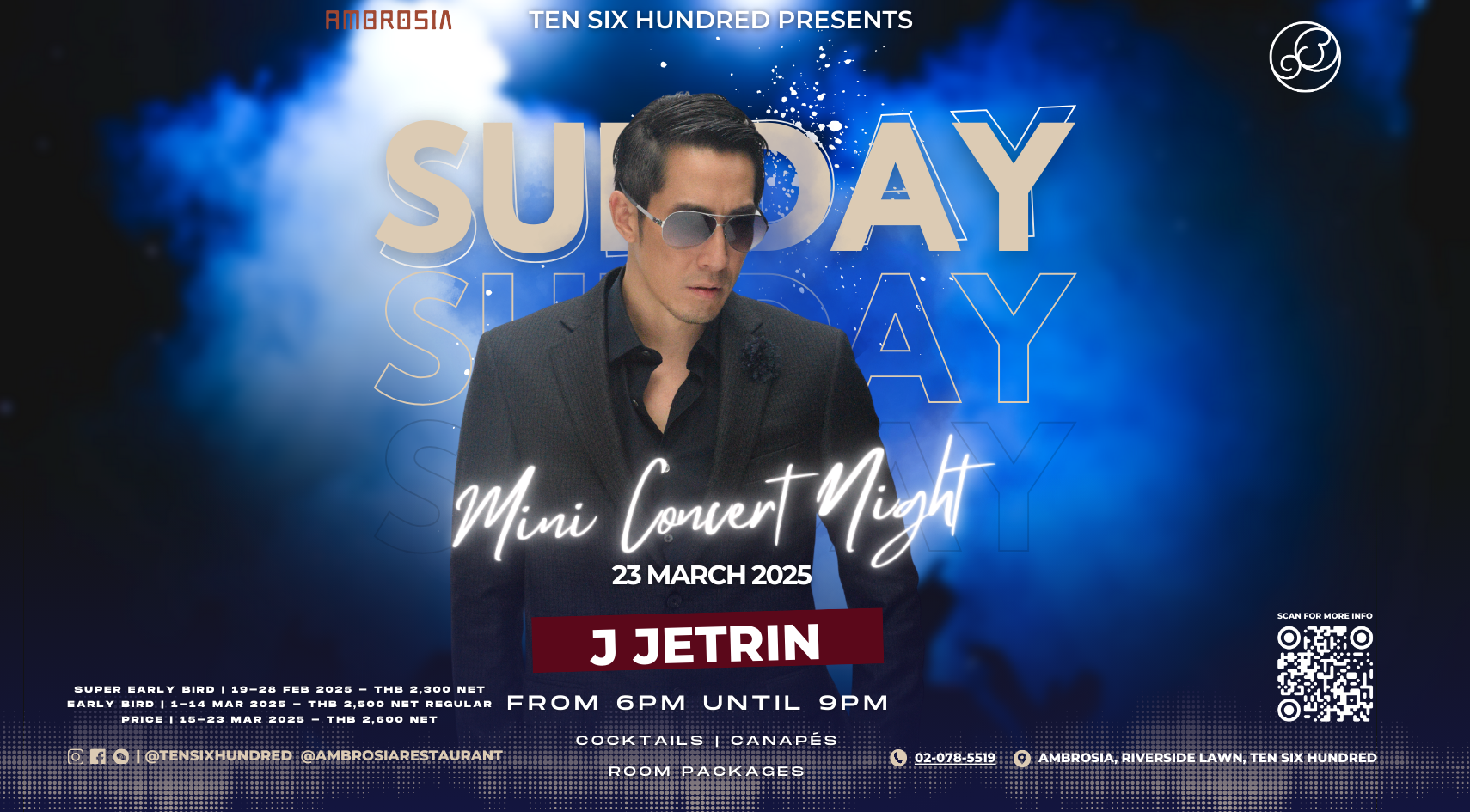 J Jetrin Concert Ten Six Hundred Chao Phraya Bangkok by Preference managed by The Ascott Limited ...