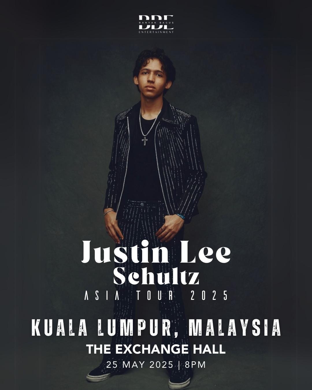 Justin Lee Schultz Live in Malaysia - Ticketmelon