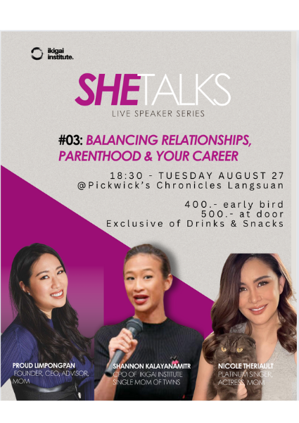 SheTalks #03: Balancing Relationships, Parenthood and Career - Ticketmelon