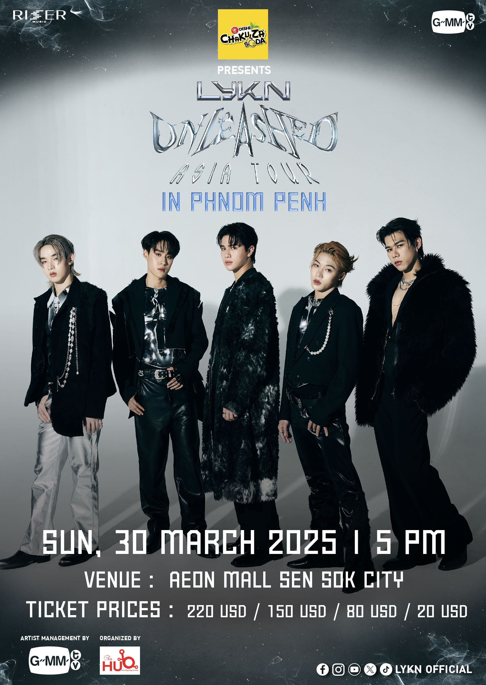 OISHI CHAKULZA SODA PRESENTS LYKN UNLEASHED ASIA TOUR IN PHNOM PENH - Ticketmelon