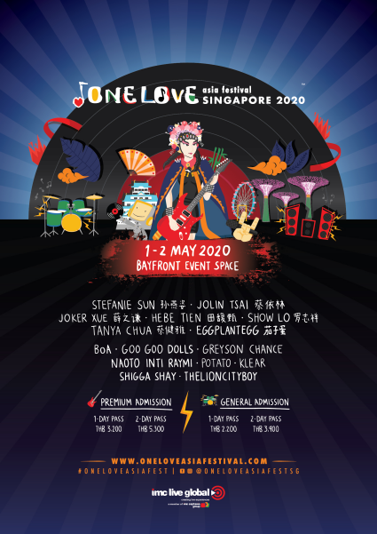 ONE LOVE ASIA FESTIVAL - SINGAPORE - Ticketmelon