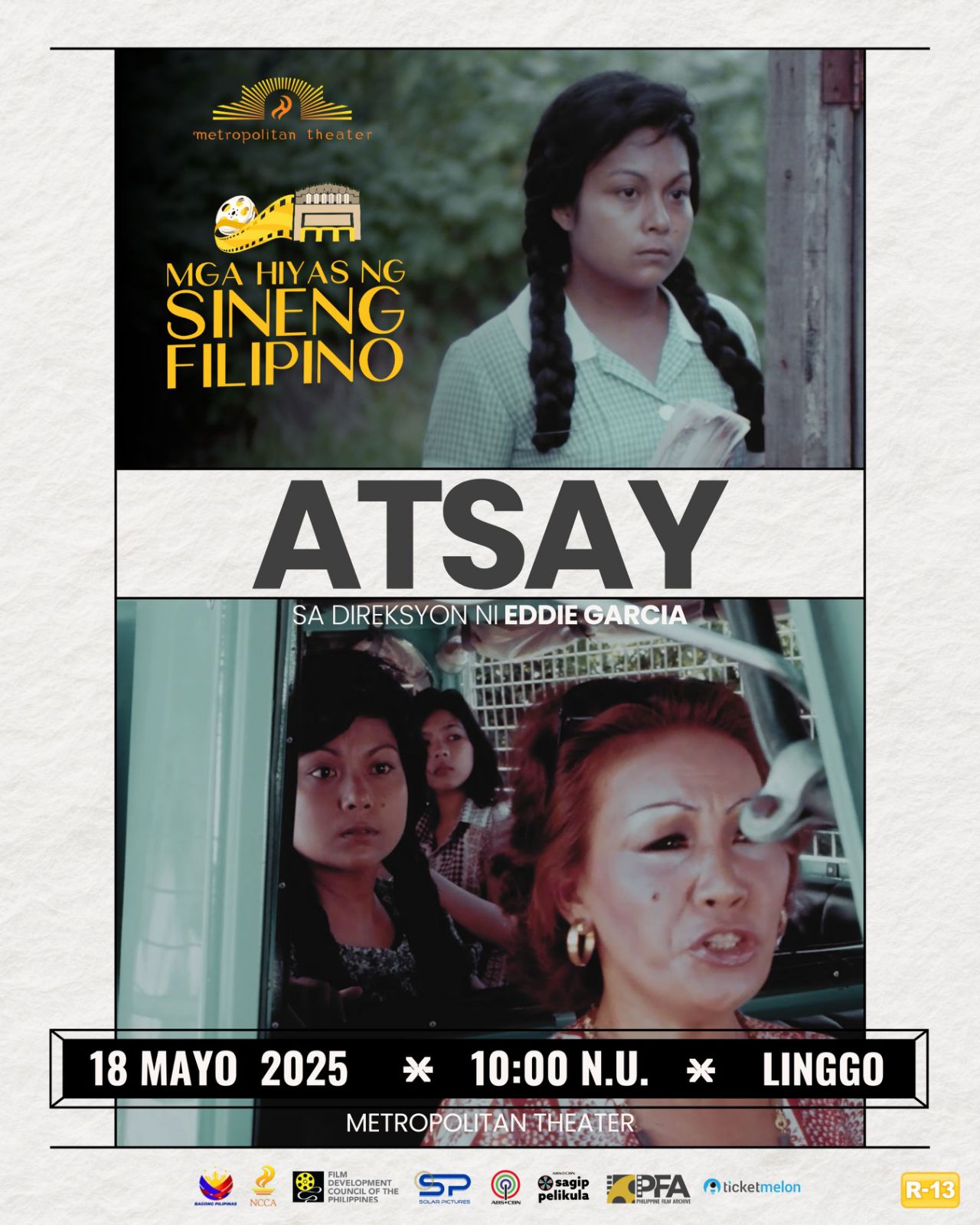 MGA HIYAS NG SINENG FILIPINO featuring the film, 'ATSAY' - Ticketmelon